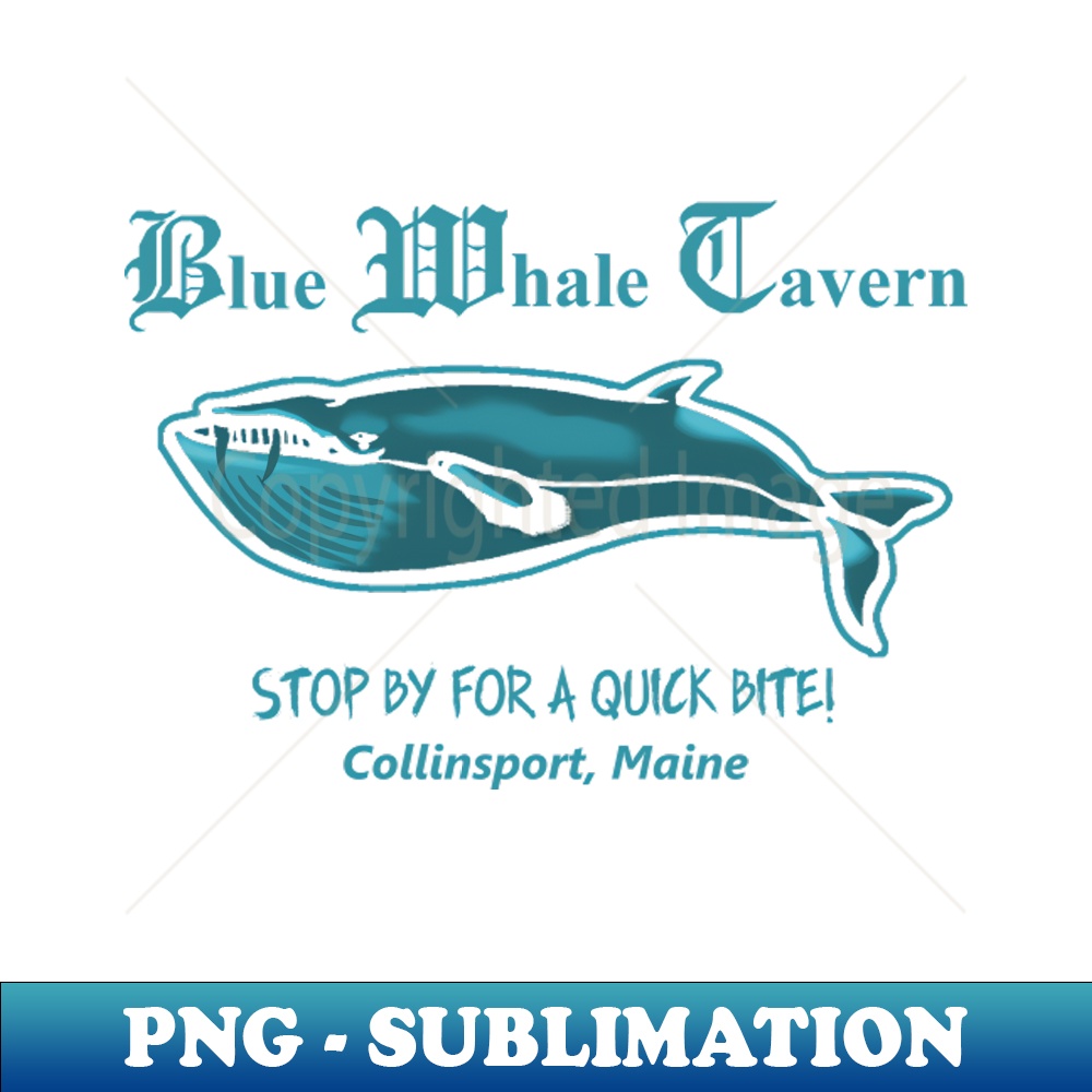 Dark Shadows Blue Whale Tavern - Retro PNG Sublimation Digit - Inspire ...