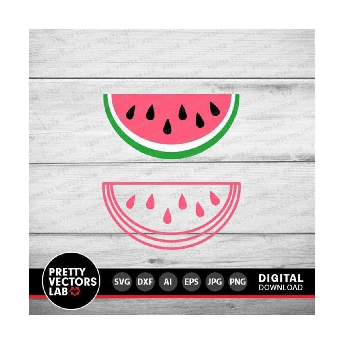 Watermelon Svg, Summer Cut Files, Pink Watermelon Slice Svg | Inspire ...