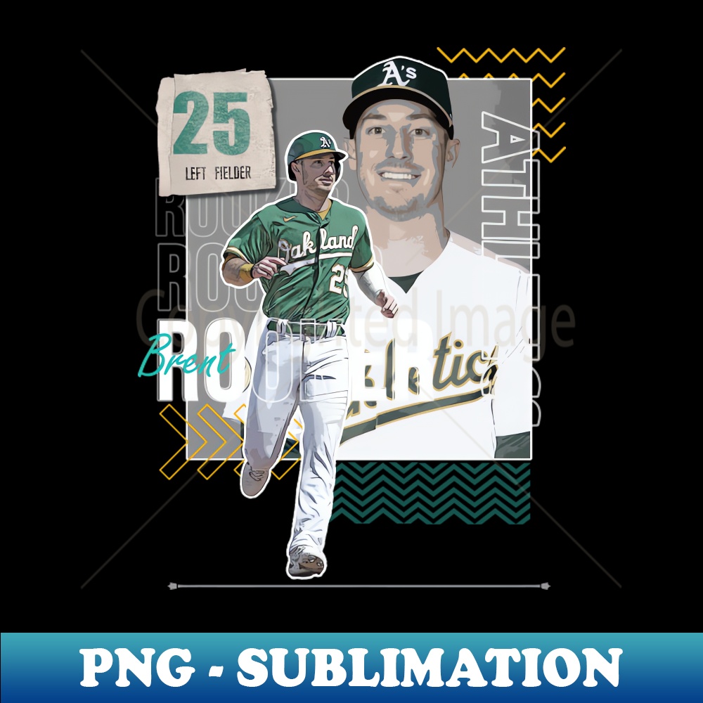 Brent Rooker baseball Paper Poster Athletics 6 - Signature S | Inspire ...