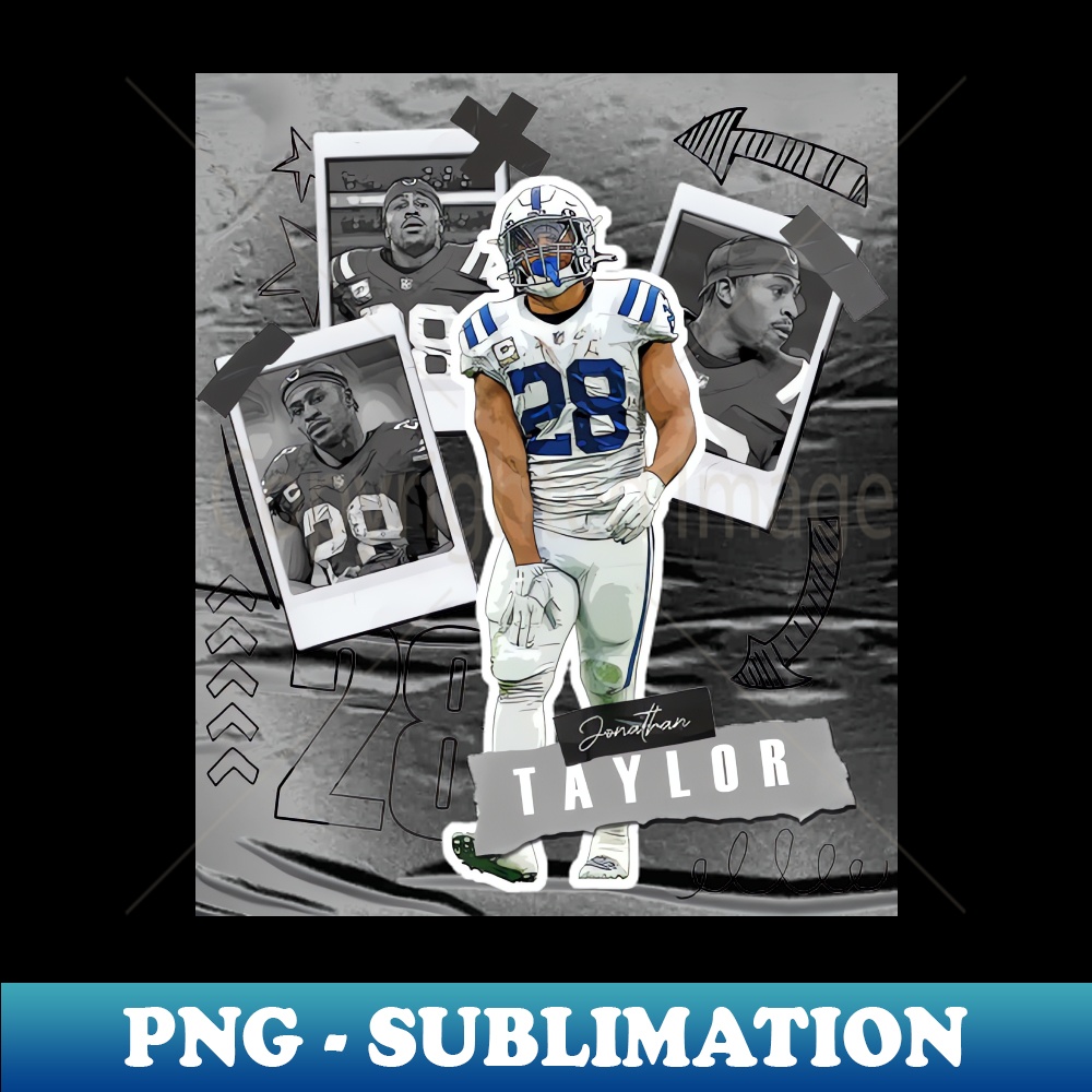 Jonathan Taylor football Paper Poster Colts 5 - Exclusive Su | Inspire ...