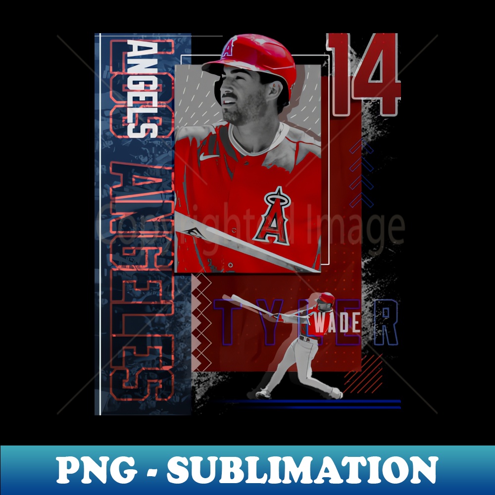 Tyler Wade Baseball Paper Poster Angels 2 - Sublimation-Read | Inspire ...