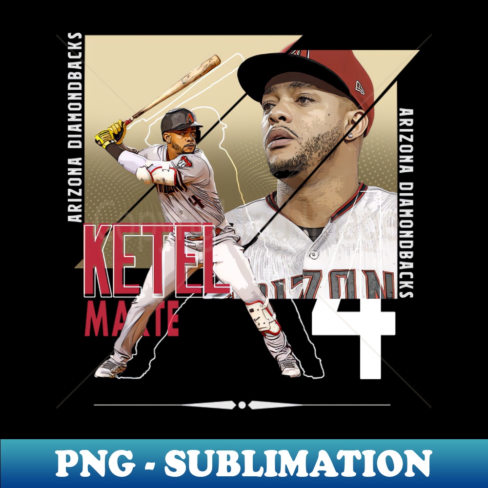 Ketel Marte baseball Paper Poster Diamondbacks 4 - Signature | Inspire ...