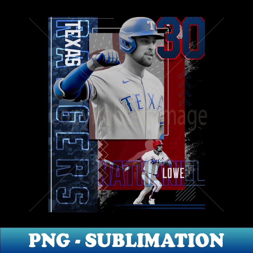 Nathaniel Lowe Baseball Paper Poster Rangers 2 - High-Qualit | Inspire ...