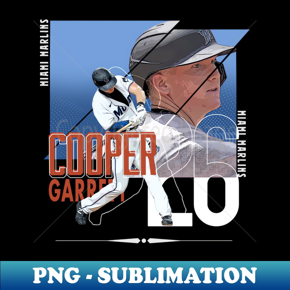 Garrett Cooper baseball Paper Poster Marlins 4 - Exclusive P | Inspire ...