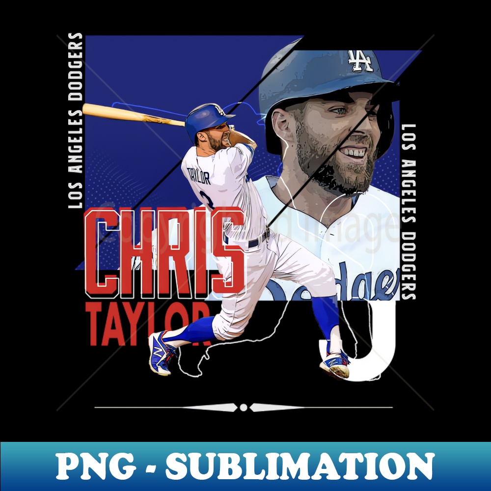 Chris Taylor baseball Paper Poster Dodgers 4 - High-Resoluti | Inspire ...