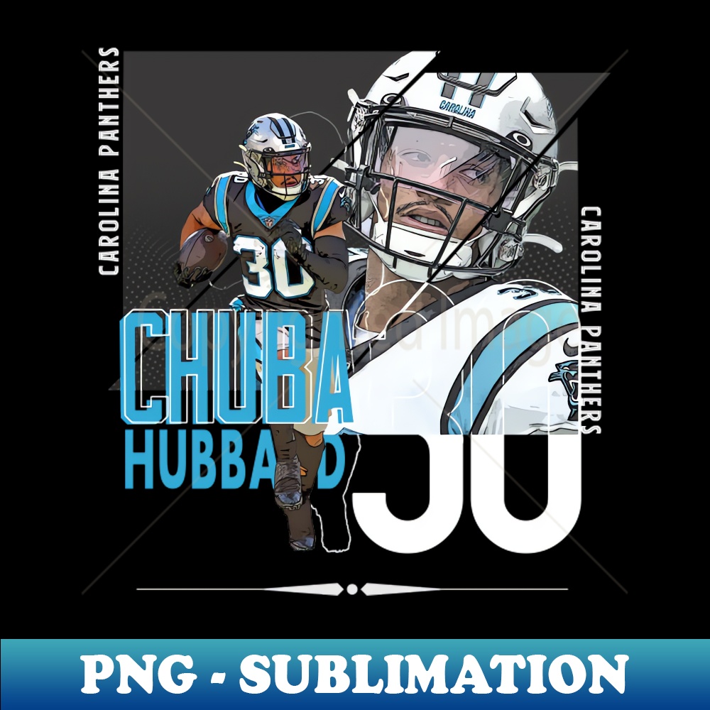 Chuba Hubbard football Paper Poster Panthers 4 - Exclusive P | Inspire ...