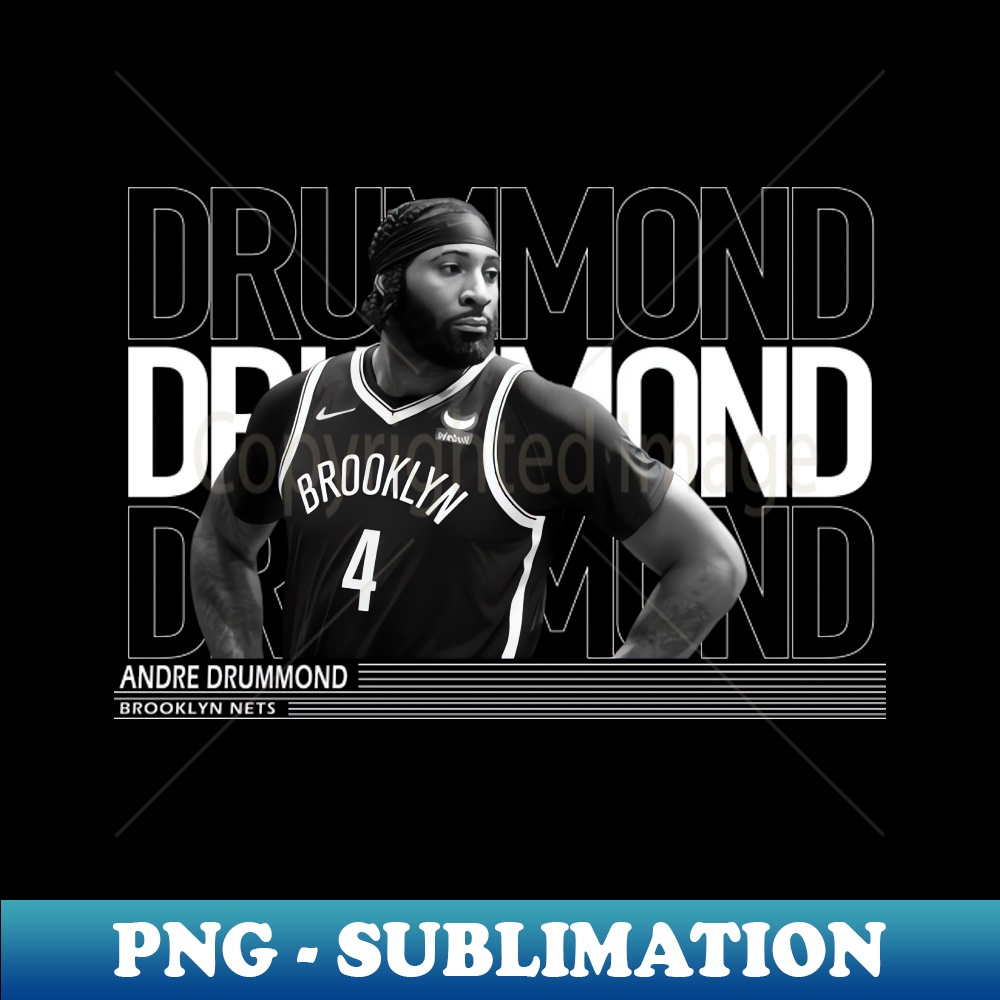 Andre Drummond Typography Nets - PNG Transparent Digital Dow - Inspire ...