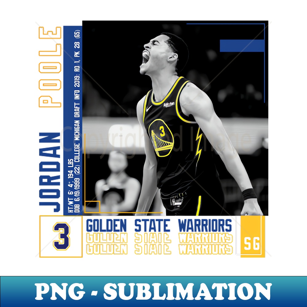 Jordan Poole Basketball Edit Poster Warriors - High-Resoluti | Inspire ...