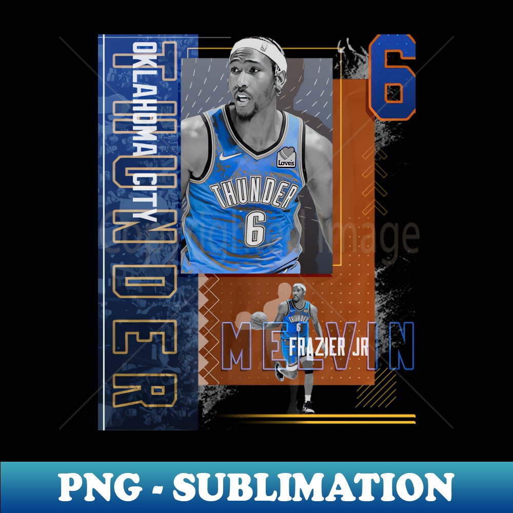 Melvin Frazier Jr Basketball Paper Poster Thunder 2 - Digita - Inspire ...