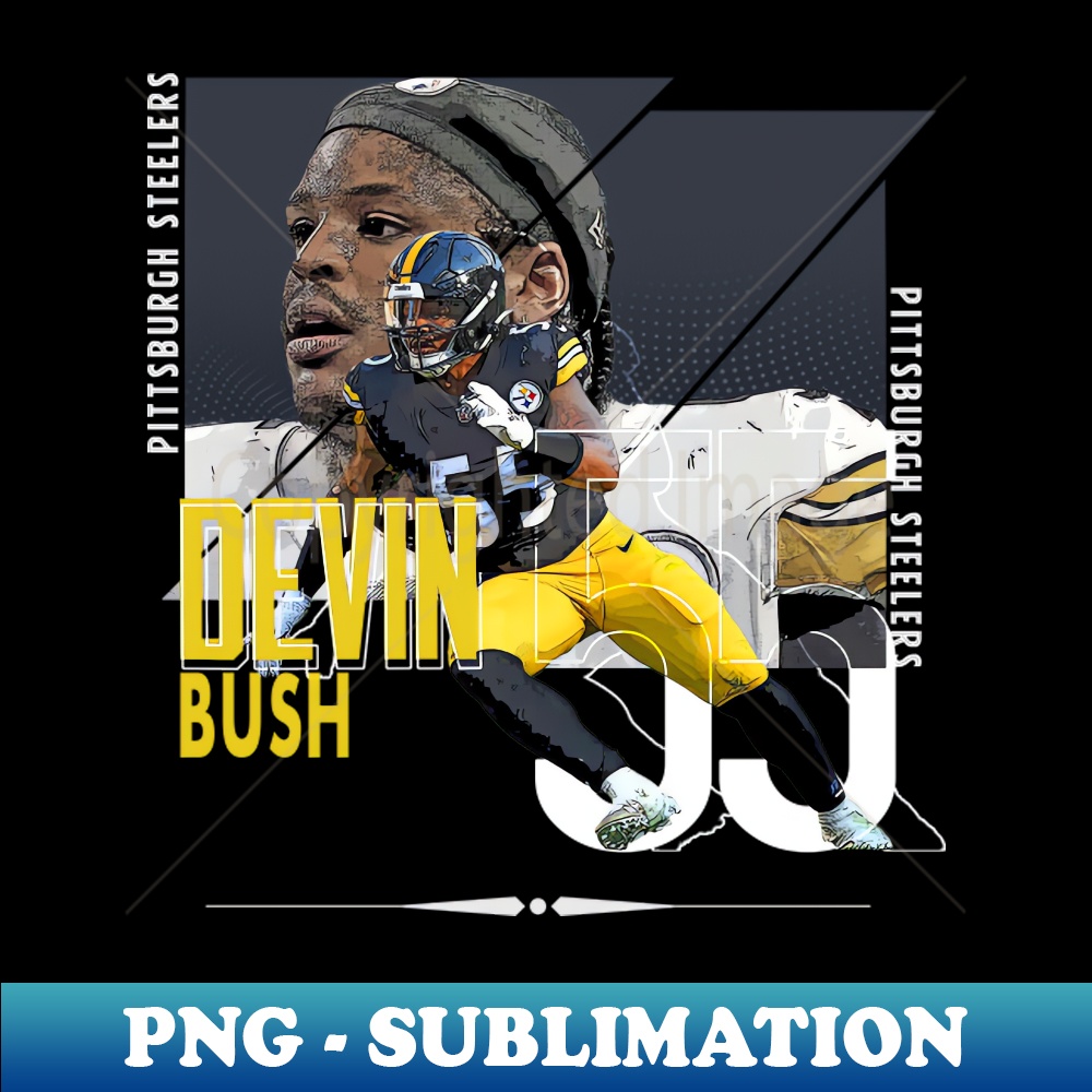 Devin Bush football Paper Poster Steelers 4 - Vintage Sublim - Inspire ...