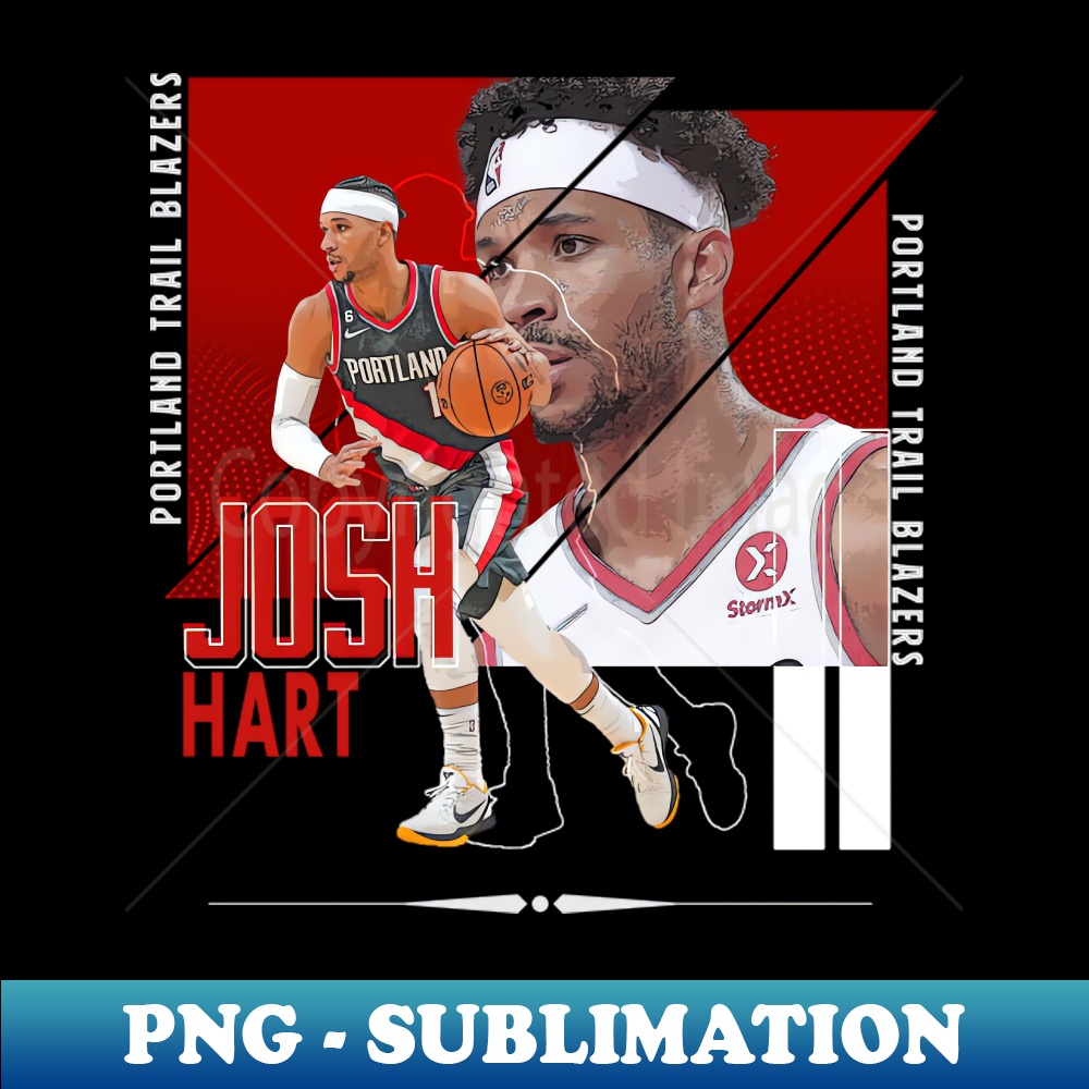 Josh Hart Basketball Paper Poster Trail Blazers 4 - Digital - Inspire ...