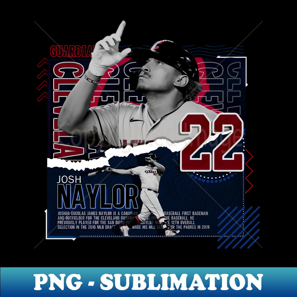 Josh Naylor Baseball Paper Poster Guardians - PNG Transparen | Inspire ...