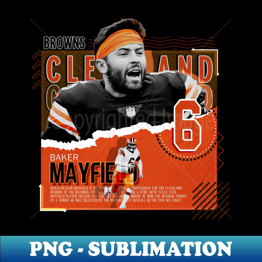 Baker Mayfield Football Paper Poster Browns - Digital Sublim | Inspire ...