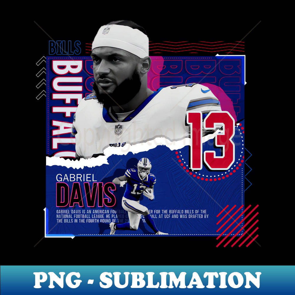 Gabriel Davis Football Paper Poster Bills - PNG Transparent | Inspire ...