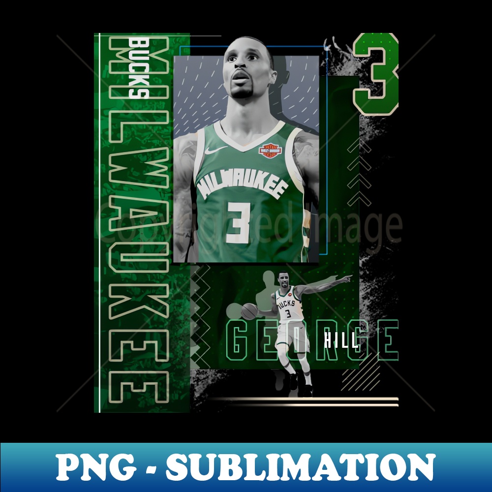 George Hill Basketball Paper Poster Bucks 2 - Artistic Subli | Inspire ...