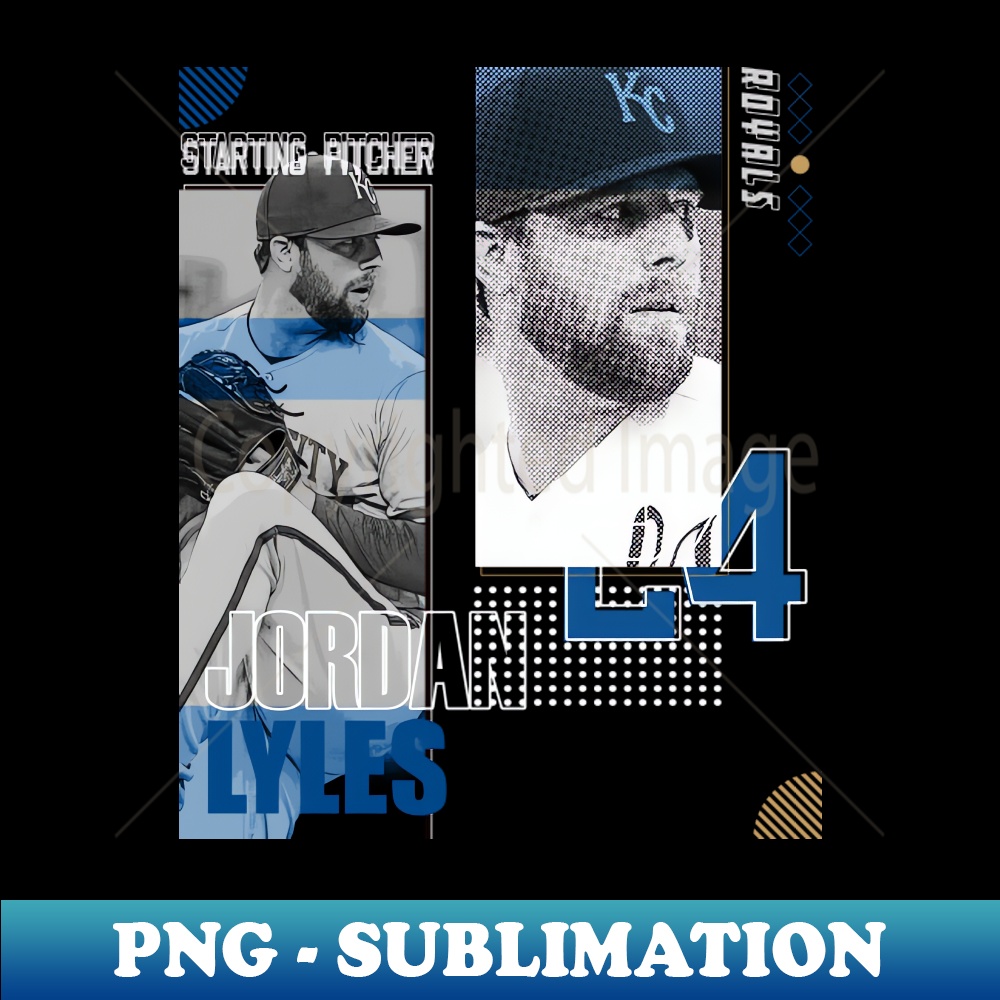 Jordan Lyles baseball Paper Poster Royals 7 - PNG Transparen | Inspire ...