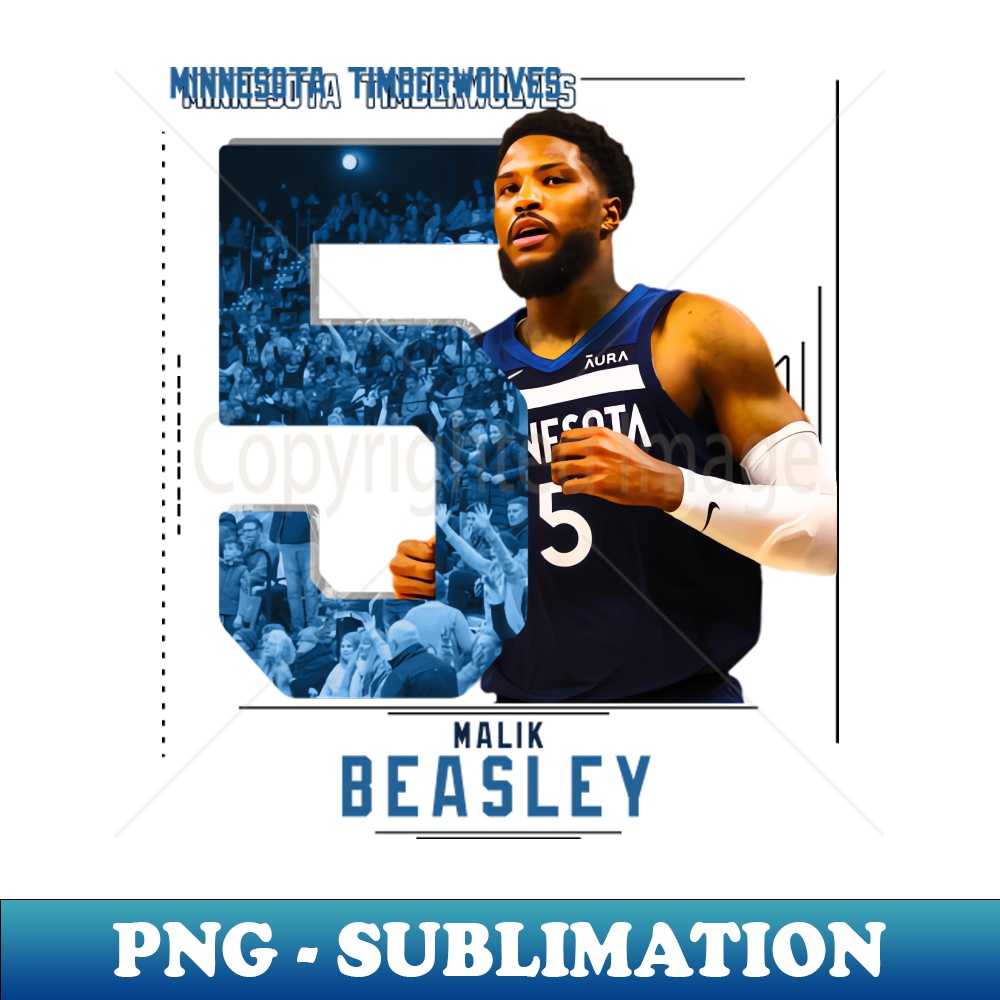 Malik Beasley Basketball Edit Timberwolves - Retro PNG Subli | Inspire ...