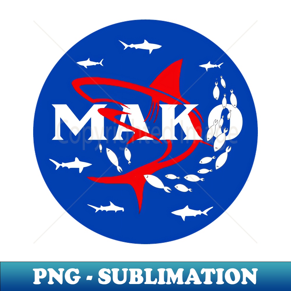 NASA Logo Mako Shark - Modern Sublimation PNG File - Bold & - Inspire ...