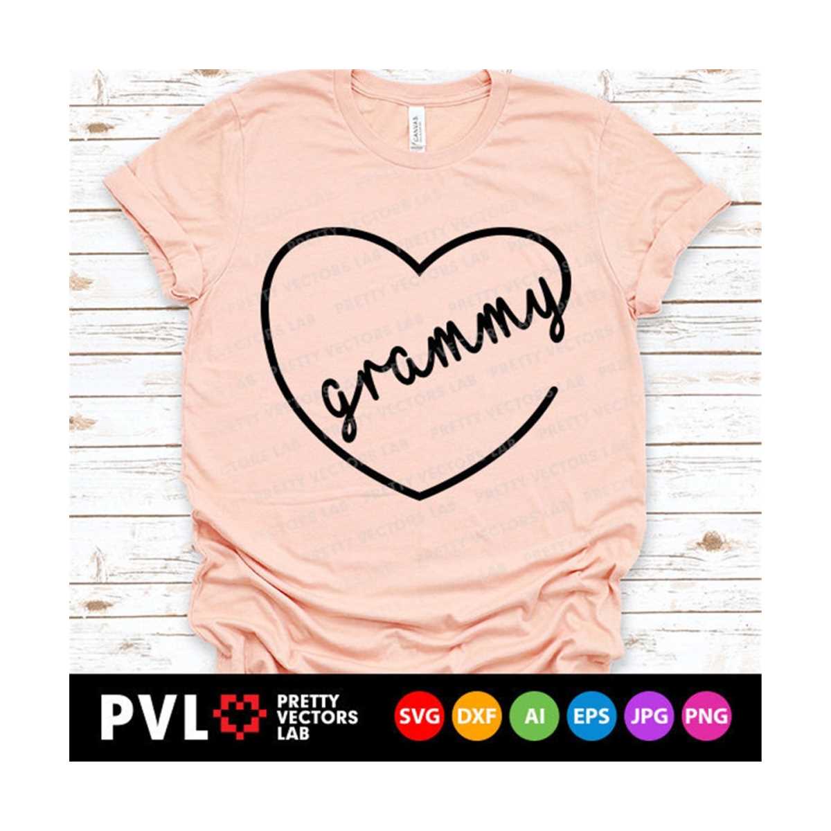 Grammy Svg, Grammy Heart Svg, Love Grandma Cut Files, Mother | Inspire ...