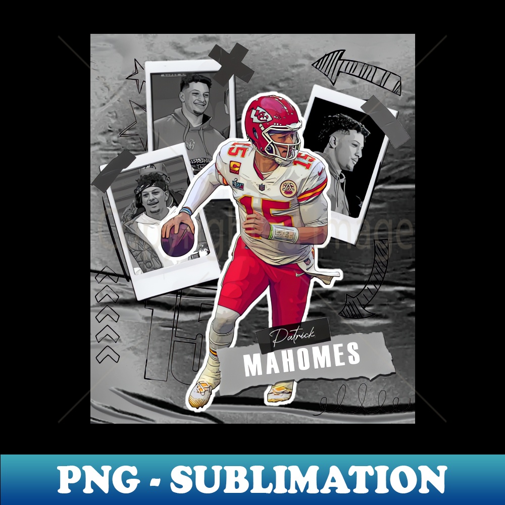 Patrick Mahomes football Paper Poster Chiefs 5 - Premium PNG | Inspire ...