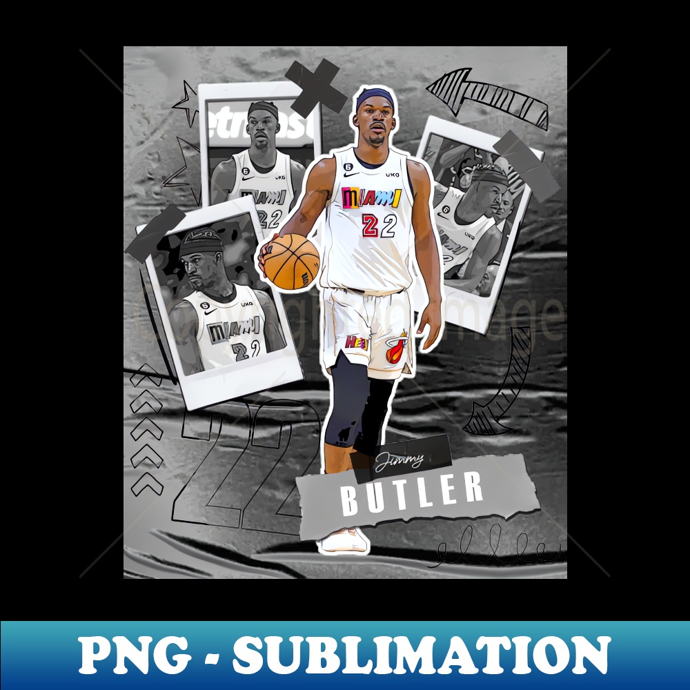 Jimmy Butler Basketball Paper Poster Heat 5 - High-Quality P | Inspire ...