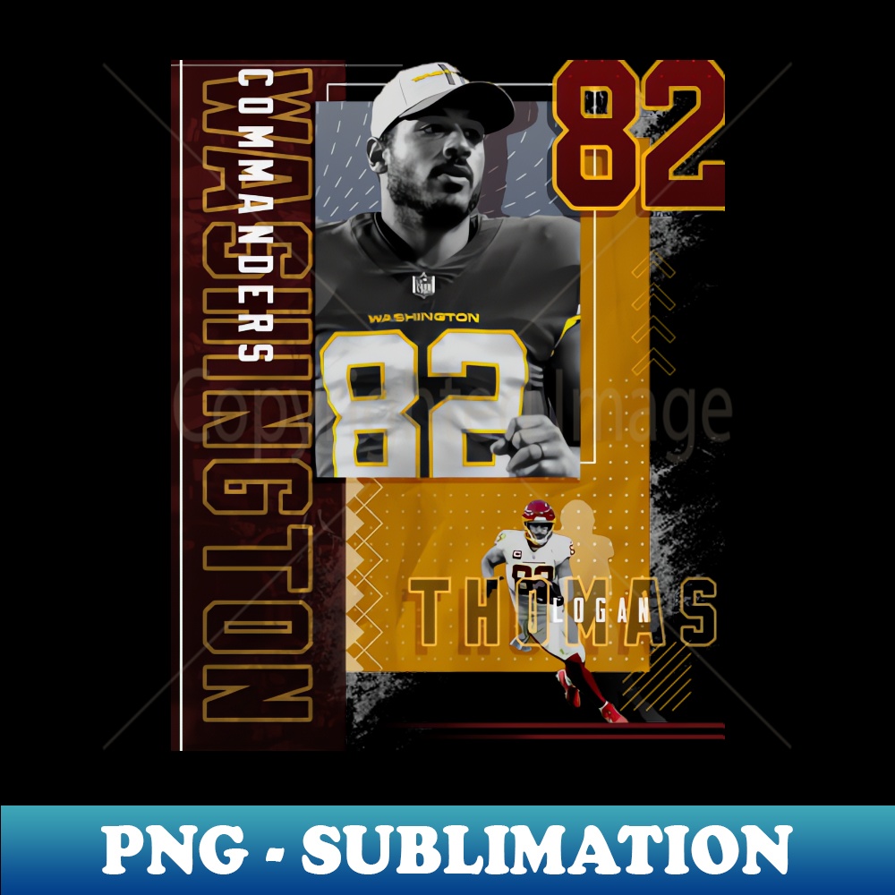 Logan Thomas Football Paper Poster Commanders 2 - High-Quali | Inspire ...