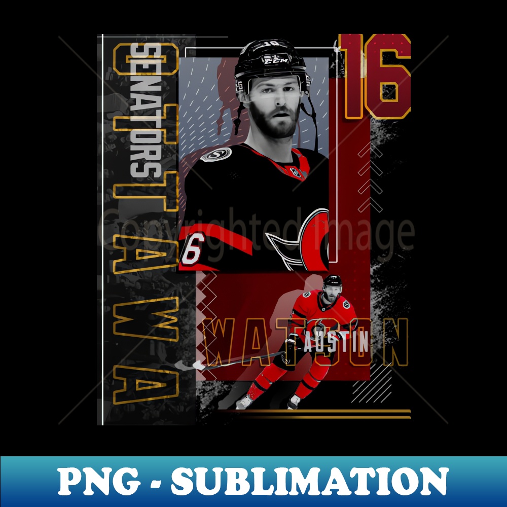 Austin Watson Hockey Paper Poster Senators 2 - PNG Transpare | Inspire ...