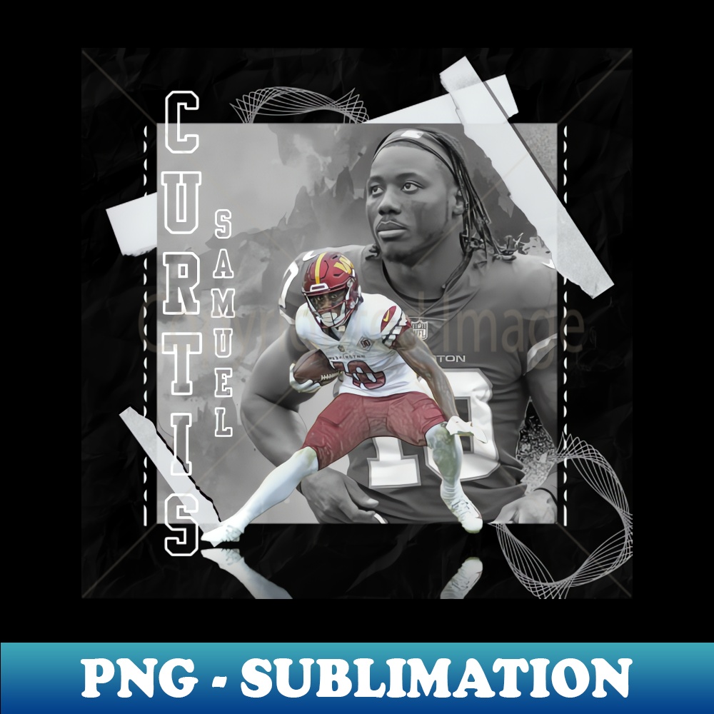 Curtis Samuel Football Paper Poster Commanders 3 - Special E - Inspire ...