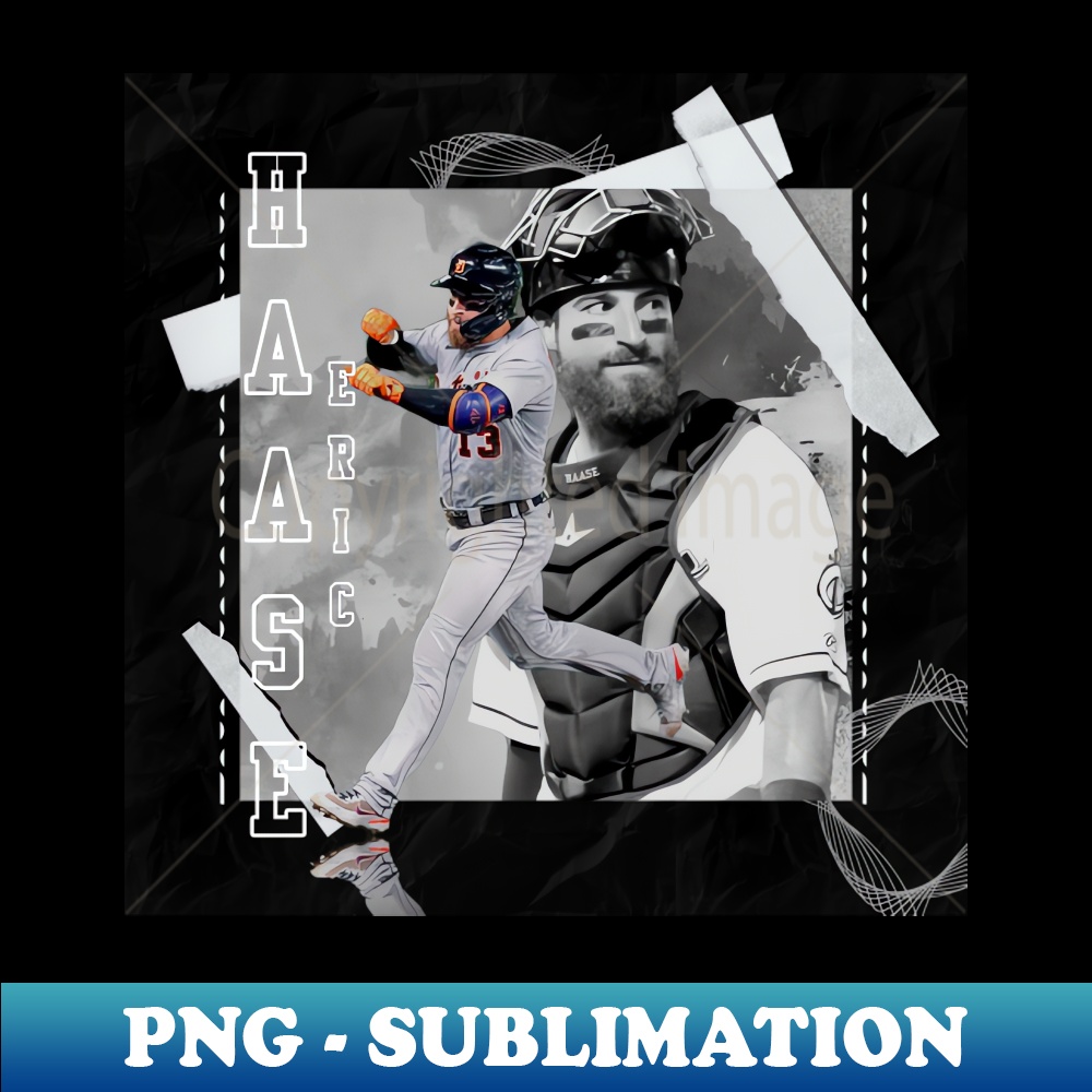 Eric Haase Baseball Paper Poster Tigers 3 - Modern Sublimati | Inspire ...