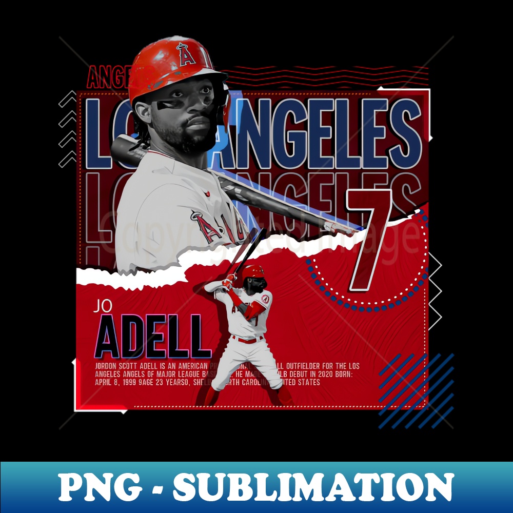 Jo Adell Baseball Paper Poster Angels - Digital Sublimation | Inspire ...