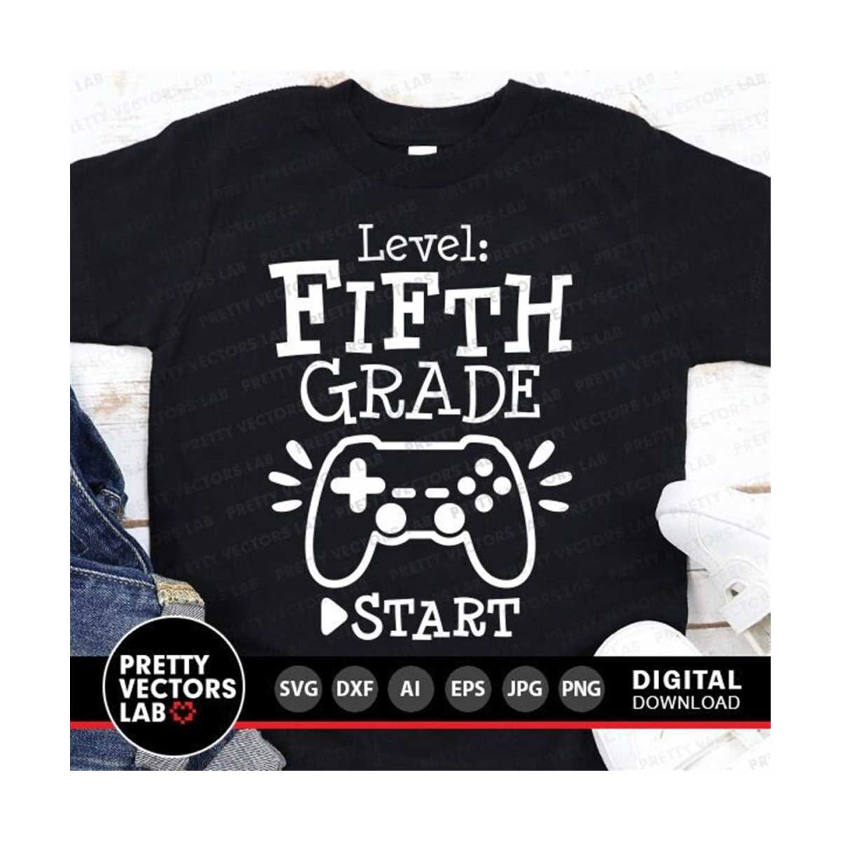 Level Fifth Grade Svg, Back To School Svg, 5th Grade Cut Fil | Inspire ...