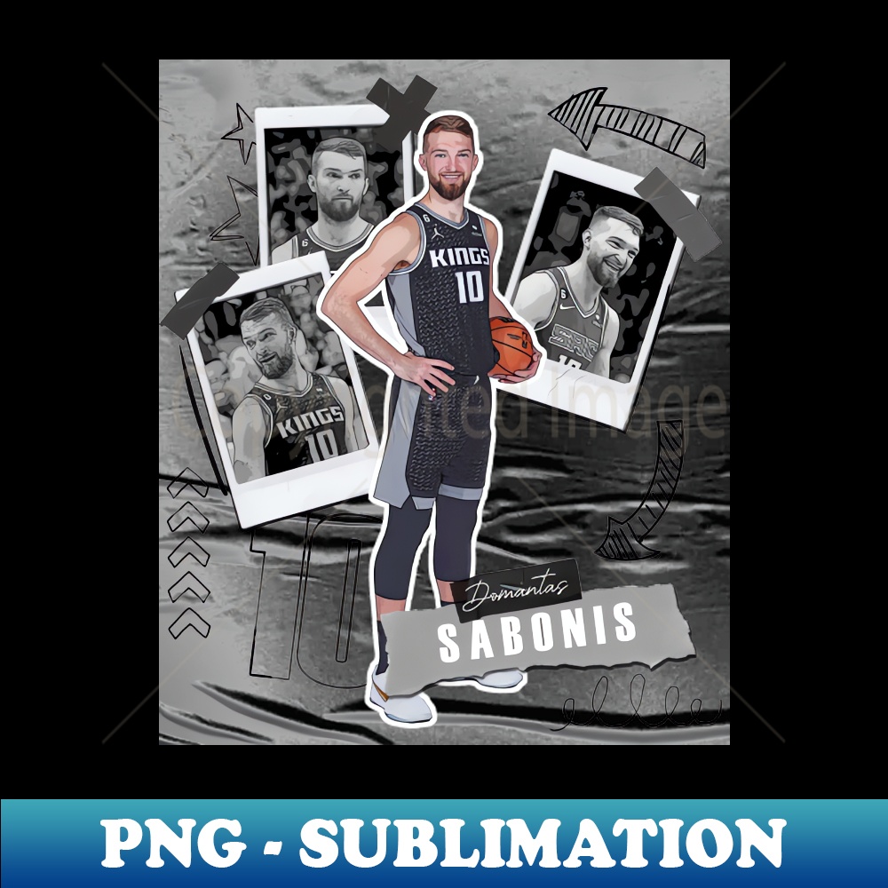 Domantas Sabonis Basketball Paper Poster Kings 5 - Digital S | Inspire ...