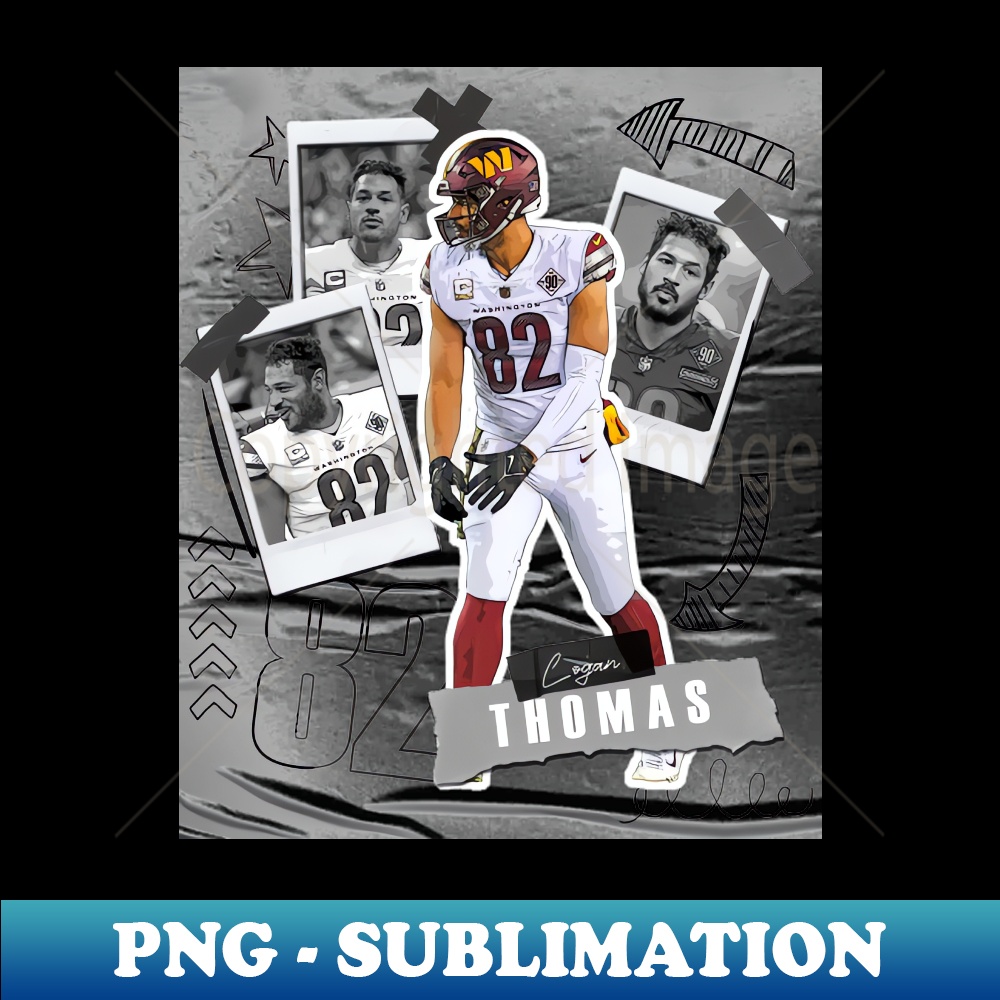 Logan Thomas football Paper Poster Commanders 5 - Digital Su | Inspire ...