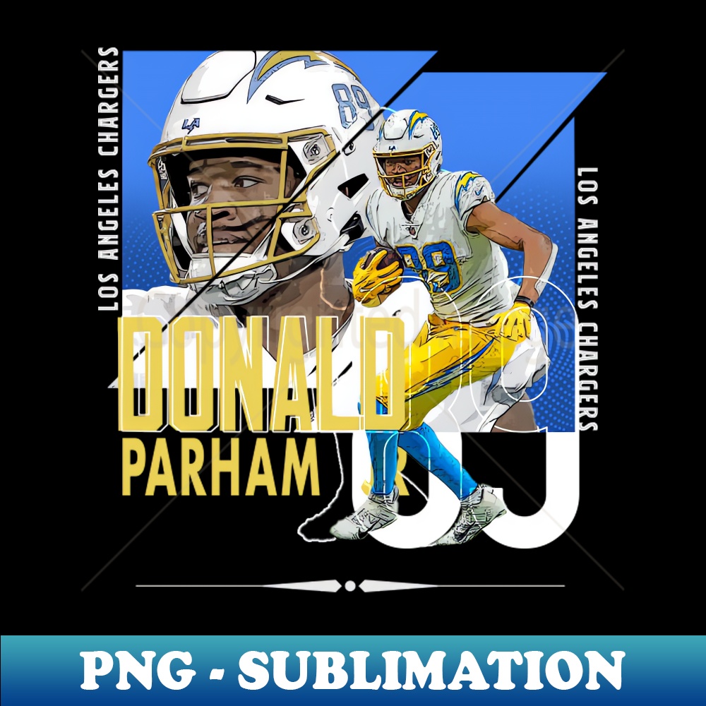 Donald Parham Jr football Paper Poster Chargers 4 - Artistic | Inspire ...