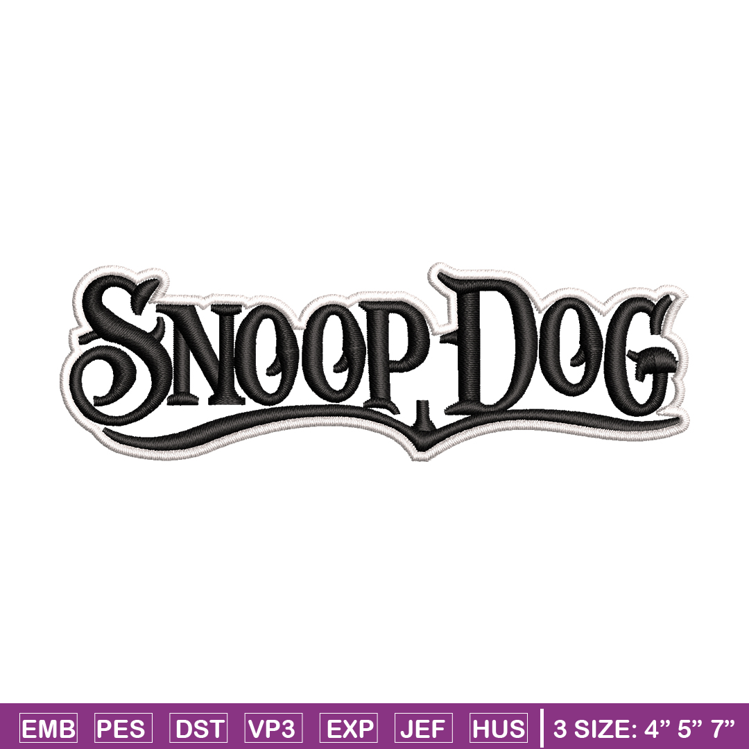 Snoop Dogg embroidery design, Snoop Dogg embroidery, logo de | Inspire ...