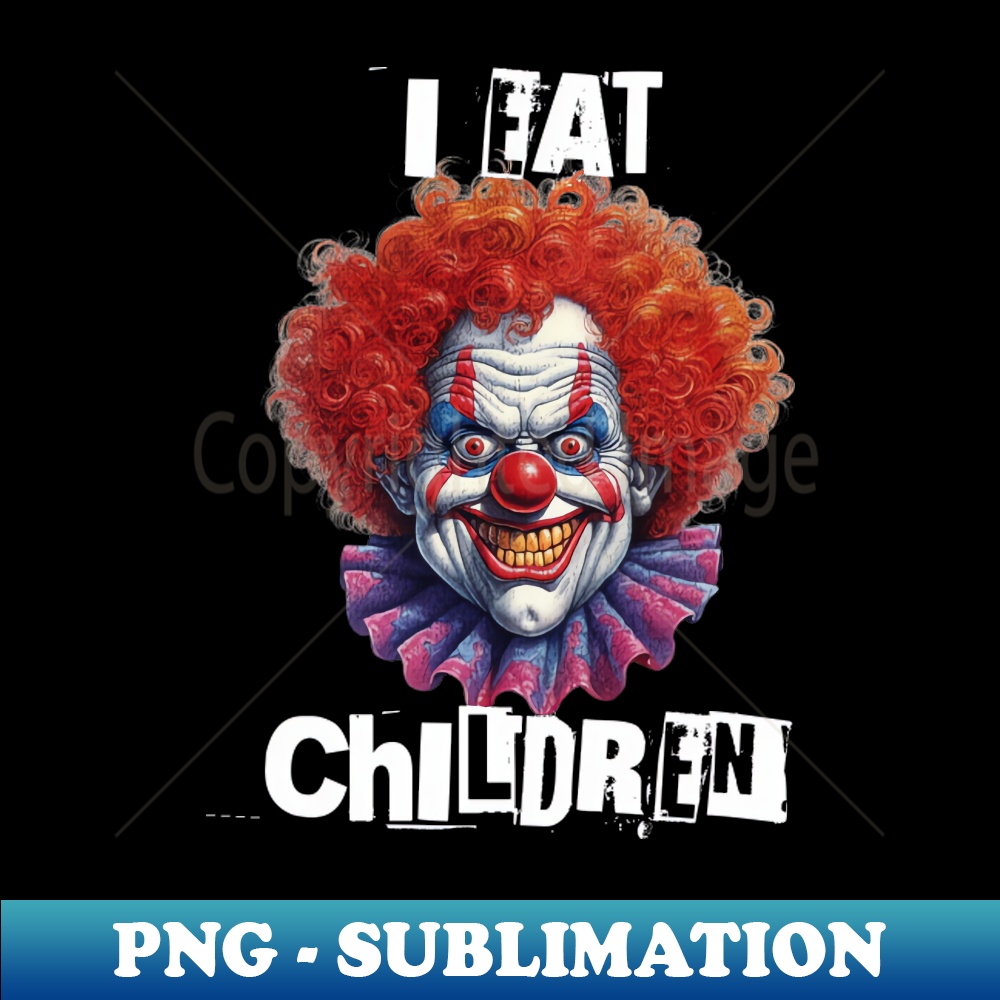 Scary Clown Will Eat Your Kids - Exclusive PNG Sublimation D | Inspire ...