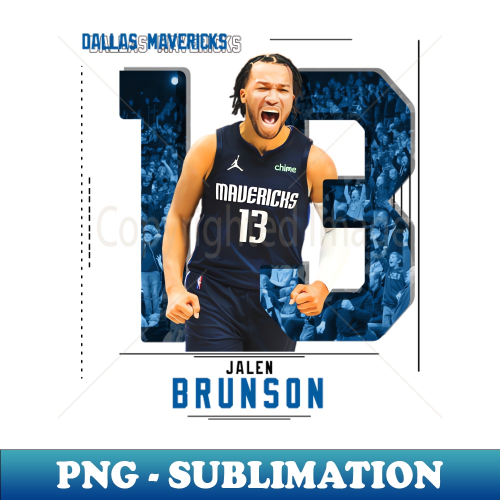 Jalen Brunson Basketball Edit Mavericks - Modern Sublimatio | Inspire ...
