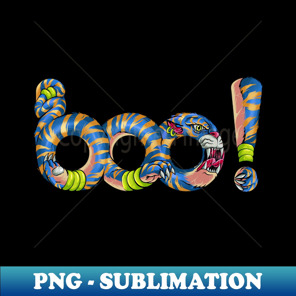 boo tiger - Retro PNG Sublimation Digital Download - Perfect | Inspire ...
