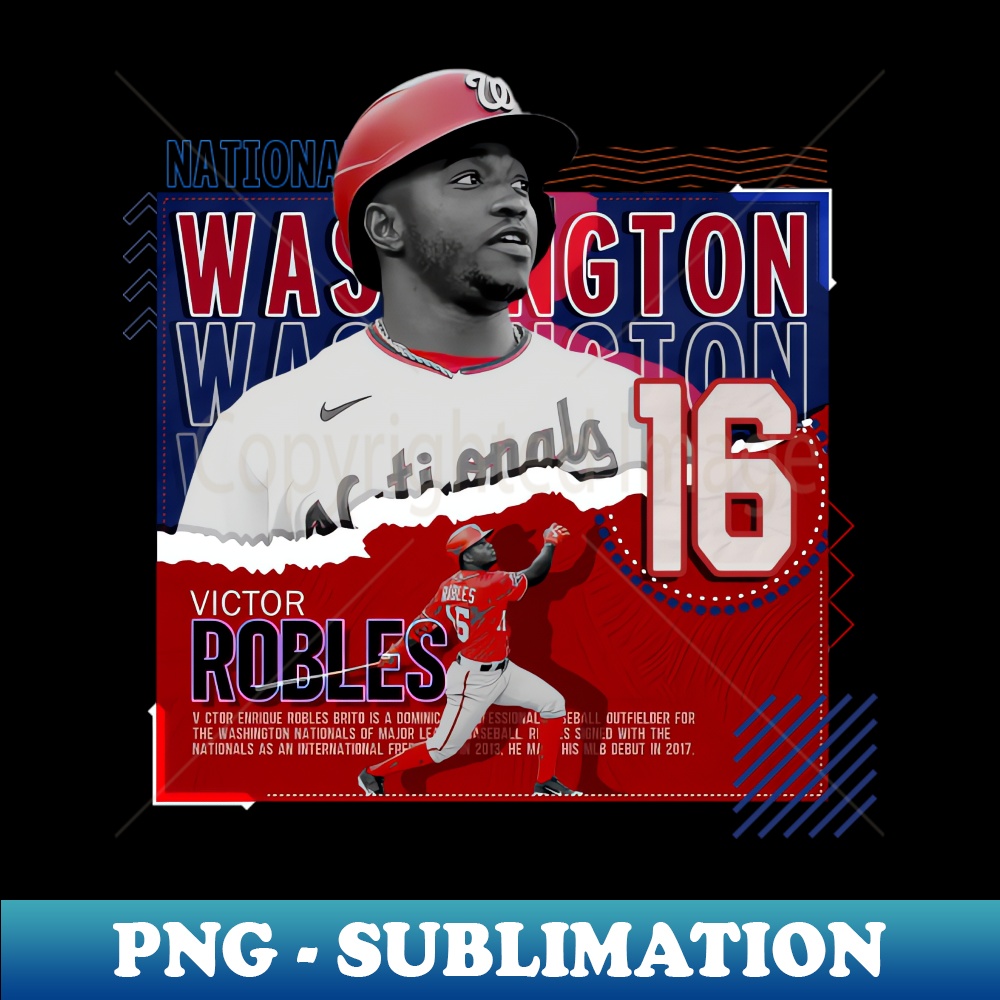 Victor Robles Baseball Paper Poster Nationals - Unique Subli | Inspire ...