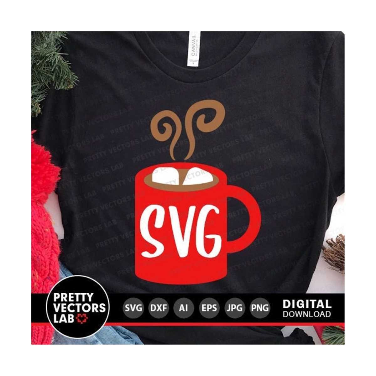 Hot Cocoa Svg, Hot Chocolate Mug Svg, Winter Cut Files, Coff | Inspire ...