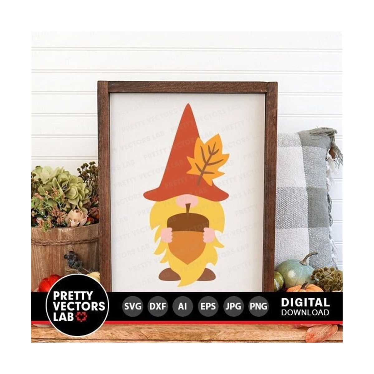 Fall Gnome Svg, Fall Cut Files, Autumn Farmhouse Svg, Fall S - Inspire ...