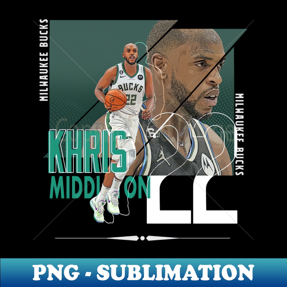 Khris Middleton Basketball Paper Poster Bucks 4 - PNG Transp | Inspire ...