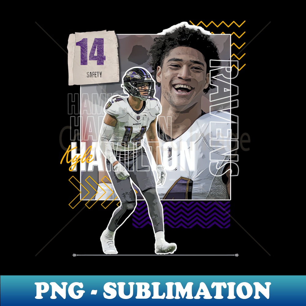 Kyle Hamilton football Paper Poster Ravens 6 - Modern Sublim | Inspire ...