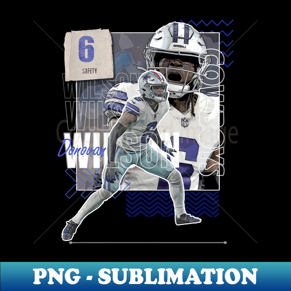 Donovan Wilson football Paper Poster Cowboys 6 - Instant PNG | Inspire ...