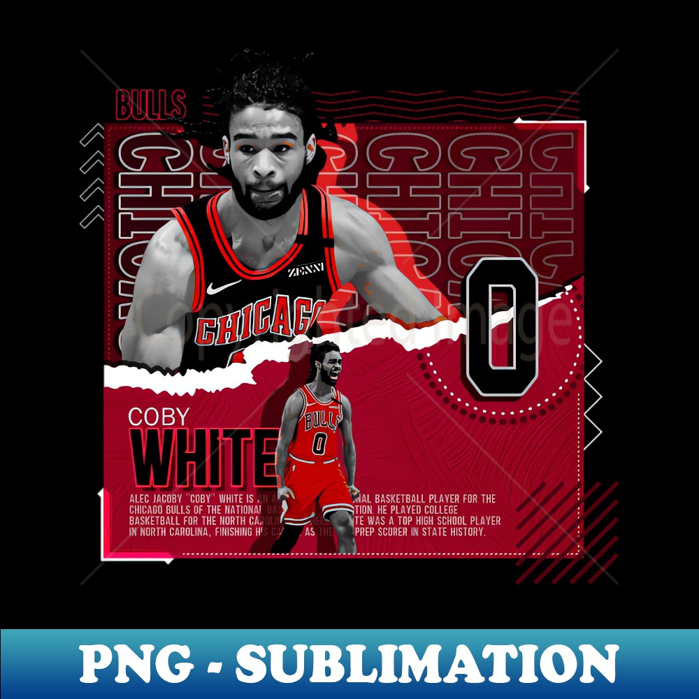 Coby White Basketball Paper Poster Bulls - Vintage Sublimati | Inspire ...