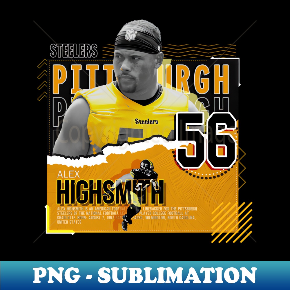 Alex Highsmith Football Paper Poster Steelers - Sublimation- | Inspire ...