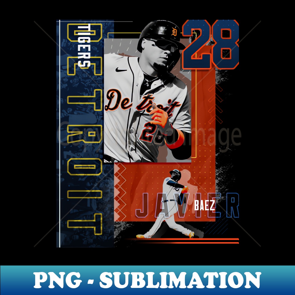 Javier Baez Baseball Paper Poster Tigers 2 - PNG Transparent | Inspire ...