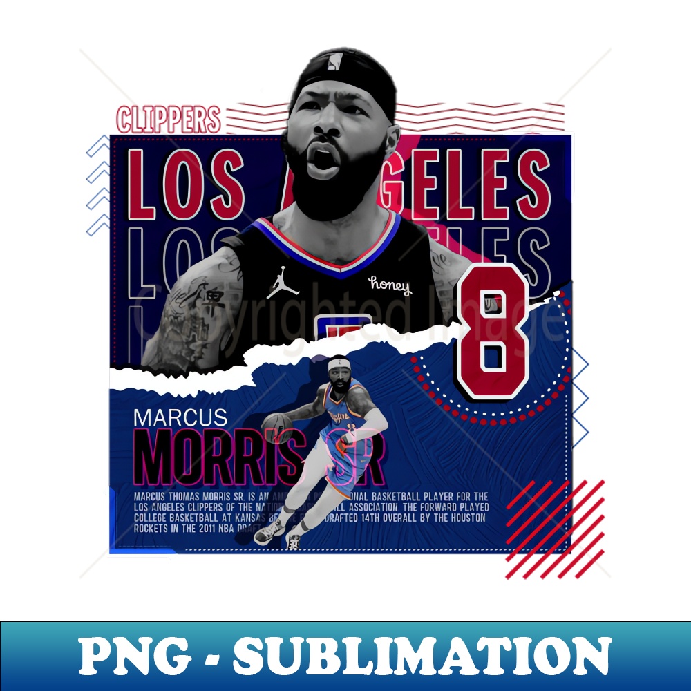 Marcus Morris Sr Basketball Paper Poster Clippers - Vintage | Inspire ...