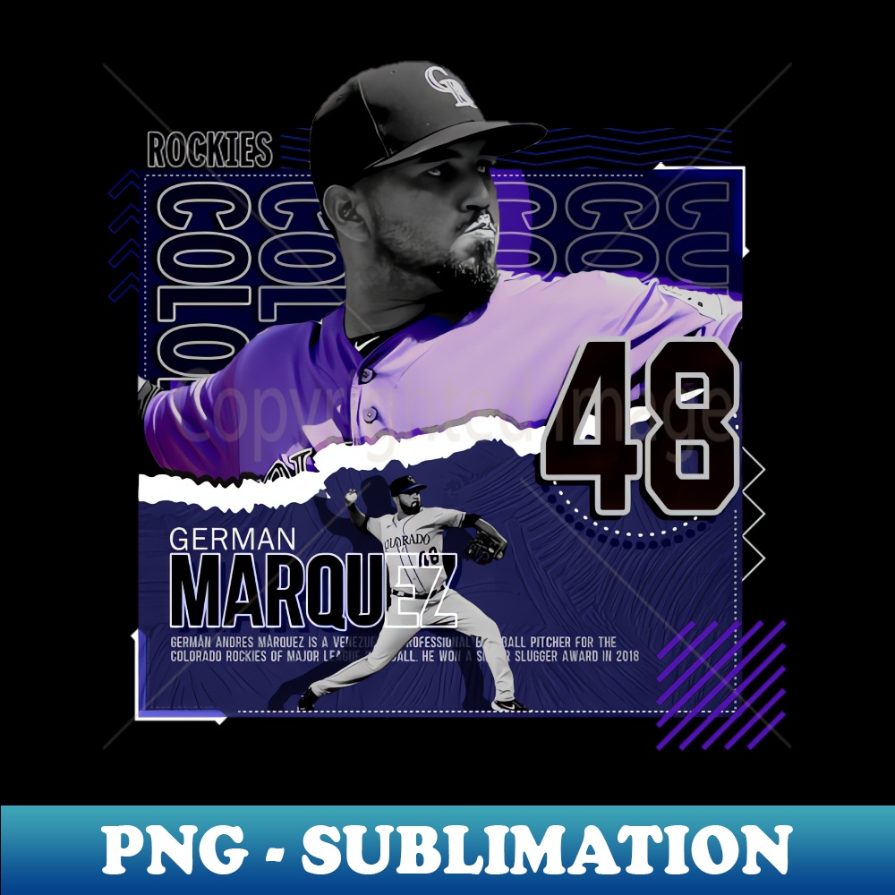 German Marquez Baseball Paper Poster Rockies - Professional | Inspire ...