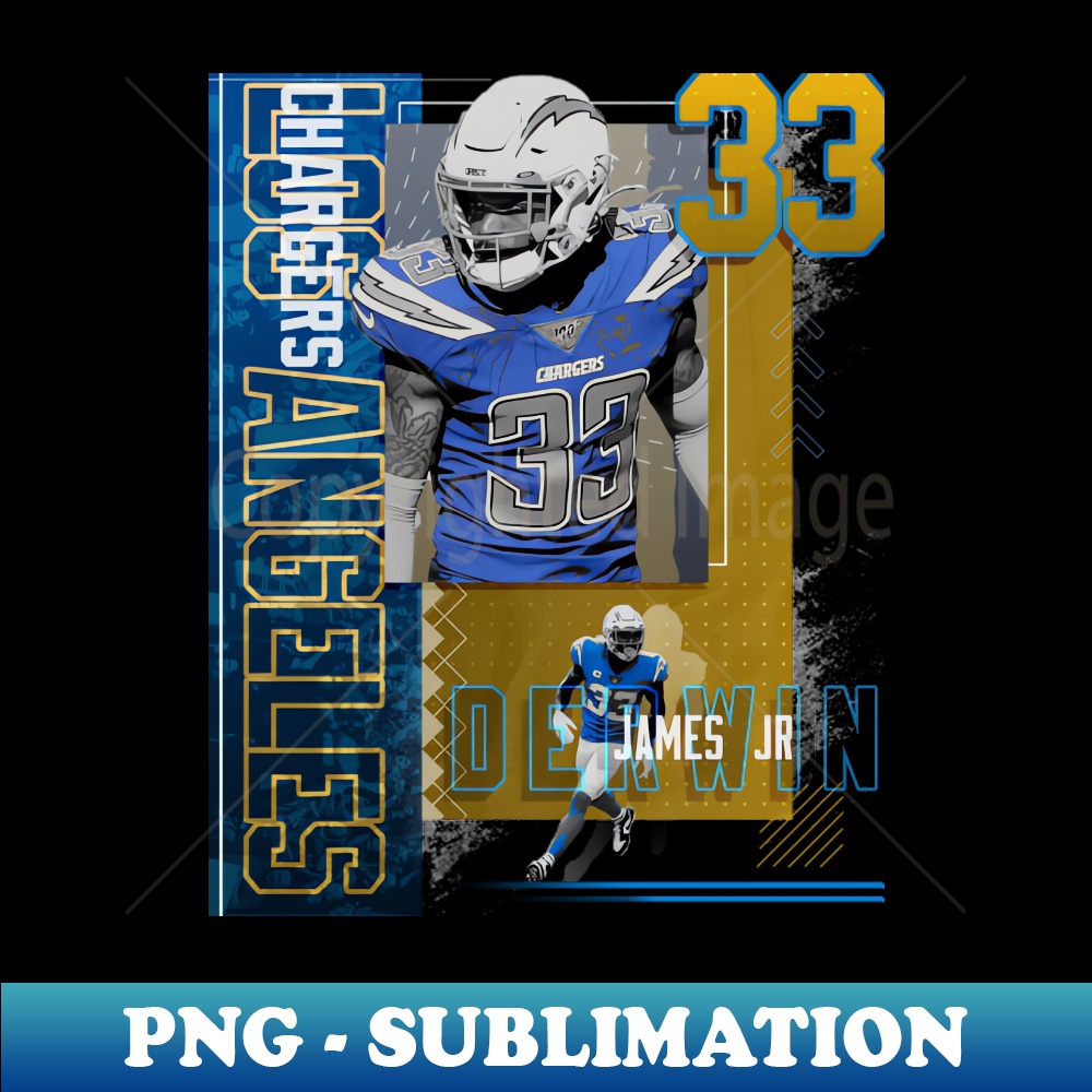 Derwin James Jr Football Paper Poster Chargers 2 - Instant | Inspire Uplift